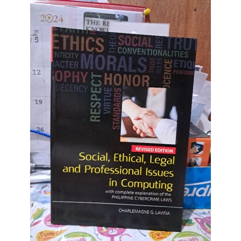 ♞Social Ethical Legal & Professional Issues in Computing w/ complete ...