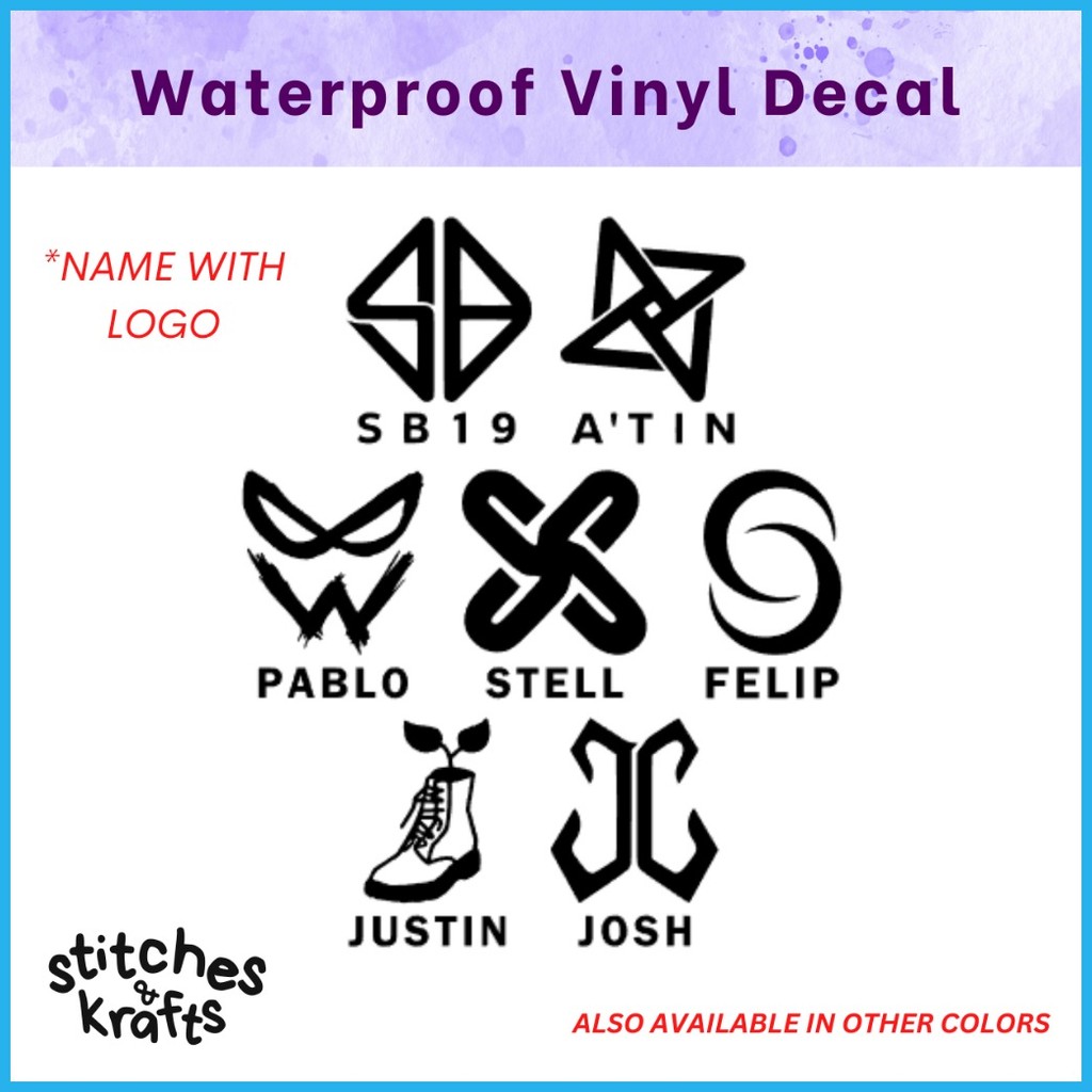 ♈ SB19 stickers logo with name PPOP waterproof decals | Shopee Philippines