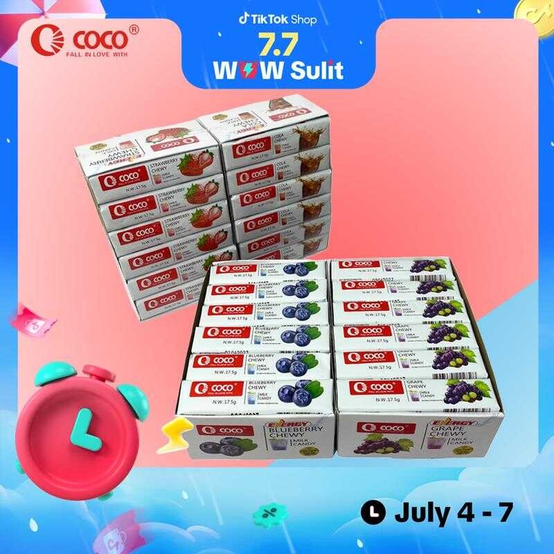 Coco Fruity Chewy Milk Candy-30 Tubes 5Pcs Candy In A Tube-New ...