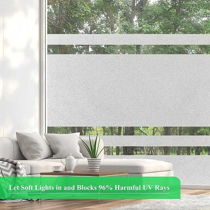 (45Cm*200Cm) GS Window Privacy Film, Removable Frosted Glass Film For ...