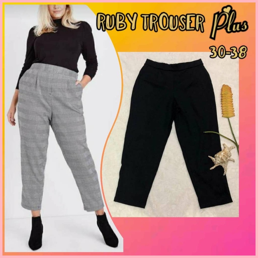 Trendy Woven Plus size Pants and Shorts 30-38 Inches waistline large ...