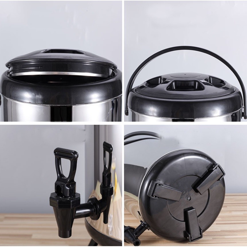 Milk Tea Thermos Bucket Stainless Steel Tea Bucket Tea Barrel Water Jug ...