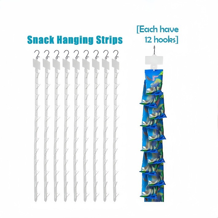 10pcs Station Hanging Strips Plastic Display Merchandise Strip with ...