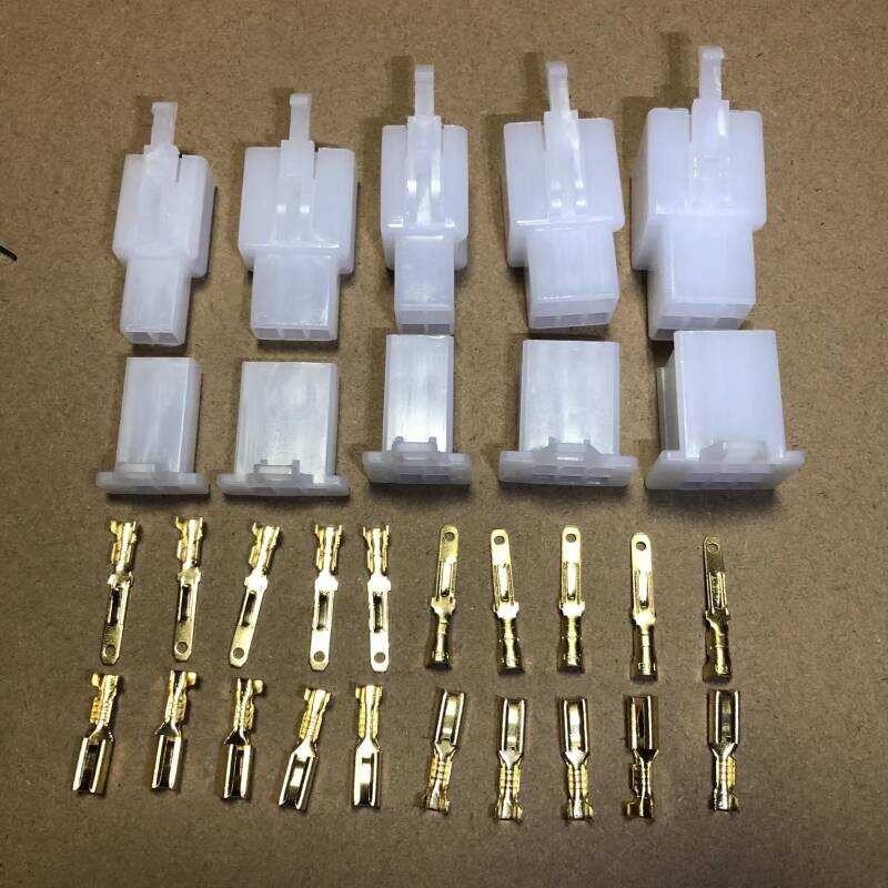 Electric Motorcycle Connector 3-Pin Light Plug Motor Controller 6P Male ...