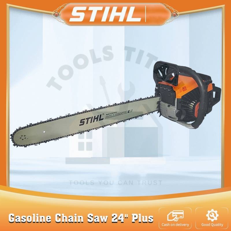 STIHL New Gasoline Chainsaw Orange 24 Inch Portable Cutting Wood ...