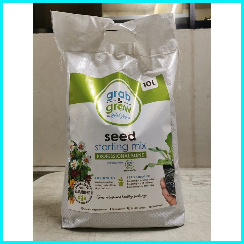 GRAB & GROW BY BUKID AMARA SEED STARTING MIX (10 LITERS) | Shopee ...