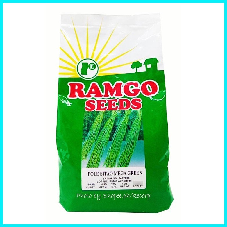 Ramgo Seeds Pole Sitao Mega Green 1 Kilo Pack S3 GW_S3 | Shopee Philippines