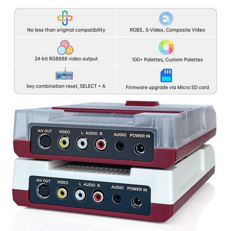 Lava-Fc Famicom RSC Retro Family Game Console Support Rgbs/S-Video/Cv ...