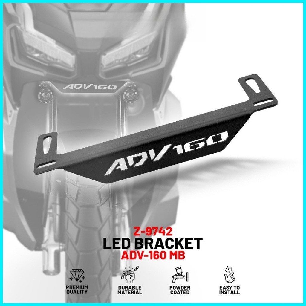 HONDA ADV 160 HEAVY DUTY MINI DRIVING LIGHT LED BRACKET FOR HONDA ADV ...