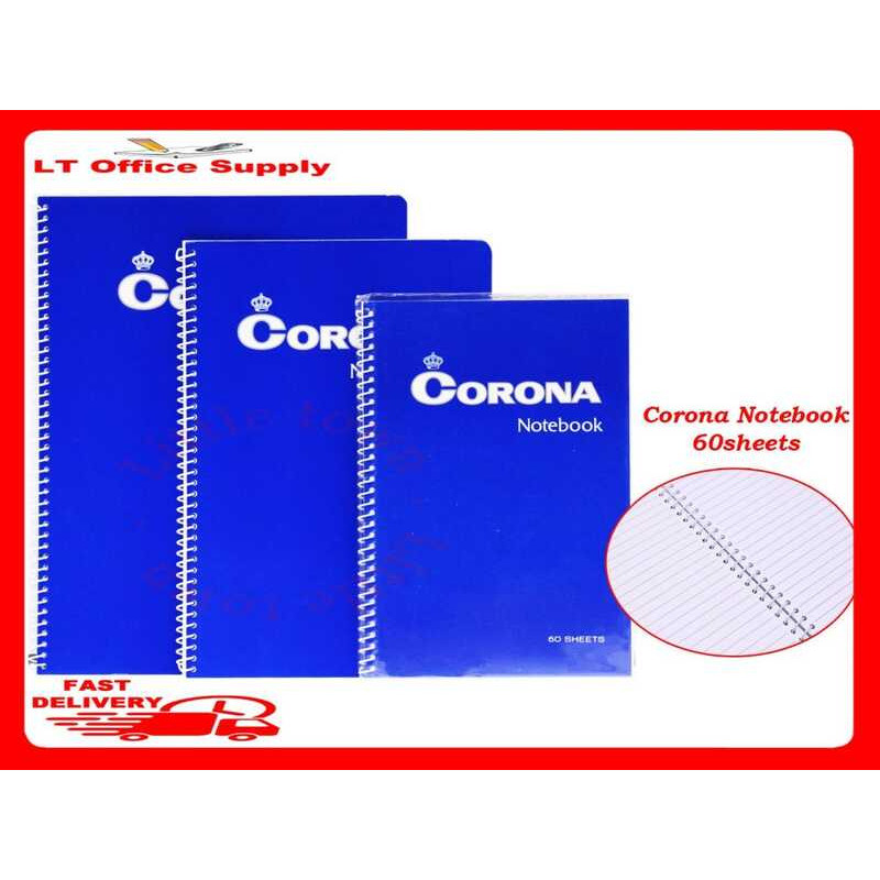Corona Spiral Notebook 60Sheets (Lt Office) 3 | Shopee Philippines