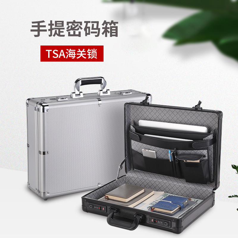 Password Suitcase Aluminum Alloy Certificate Document Storage Business ...