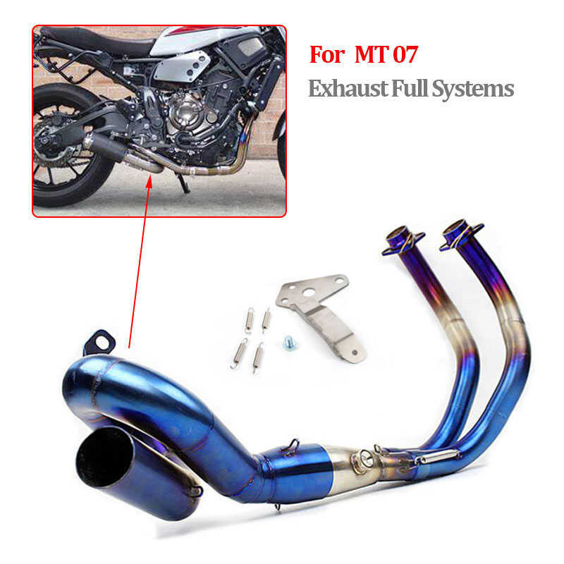 Mt-07 Xsr700 Exhaust Full Systems Front Pipe Muffler Escape Para Sa ...