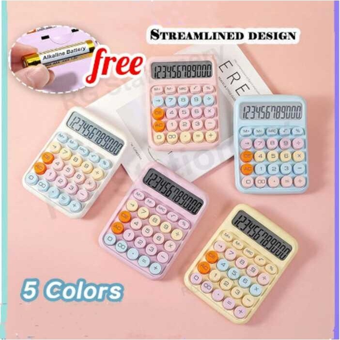 Dopamine Color 12 Digits Large Display Mechanical Keyboard Calculator ...