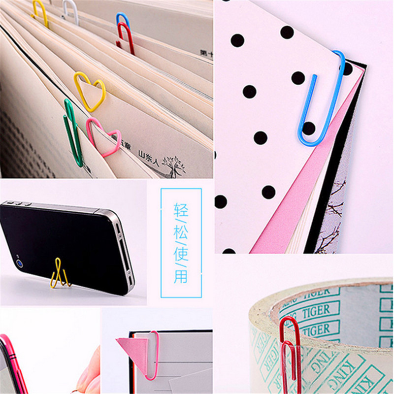 50Pcs Paper Clips 3.2cm/5cm/10cm Large Paper Clips, Assorted Colored ...