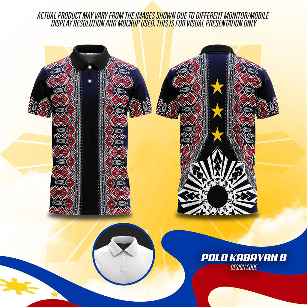 asean inspired ethnic attire barong agalog batik polo for men ...