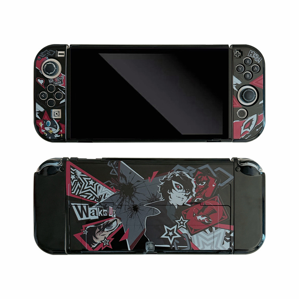 New Cute Hard Cover For Nintendo Switch V2 V1 OLED Case【Wake Up】Full ...