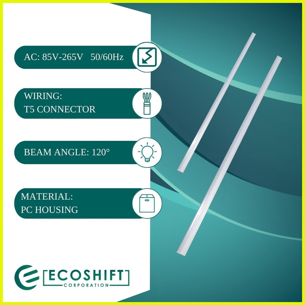 Ecoshift T5 LED Tube Light 9 Watts 2ft. Warm White ES111 | Shopee ...