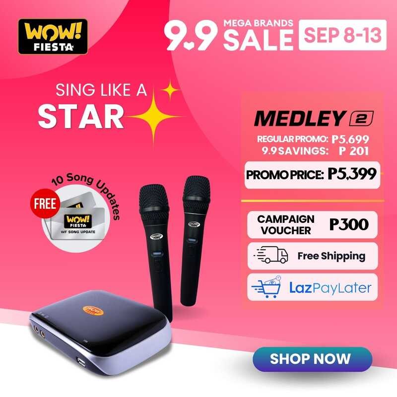 Wow! Fiesta Medley 2 - Portable Karaoke System With Two Wireless ...