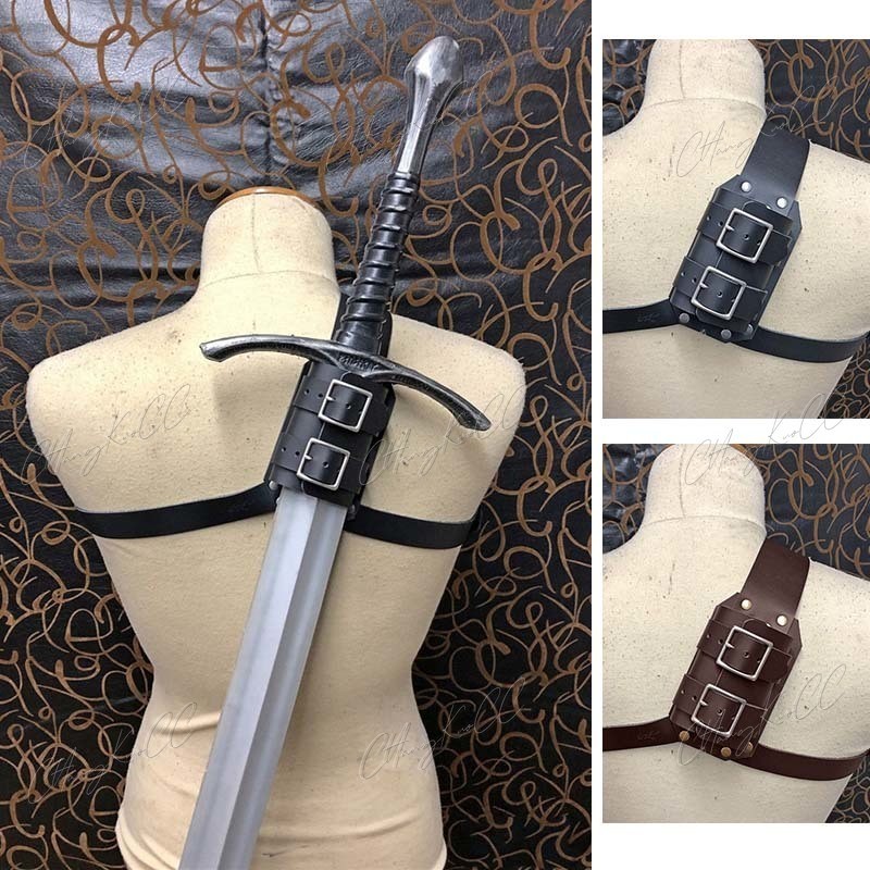 §≈ Medieval Shoulder Strap Sword Holder Sheath Scabbard For Adult Men ...