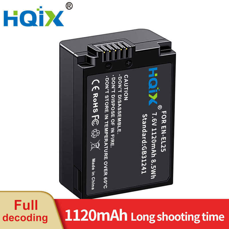 HQIX for Nikon Z30 Z50 ZFC Camera EN-EL25 Charger Battery a | Shopee ...