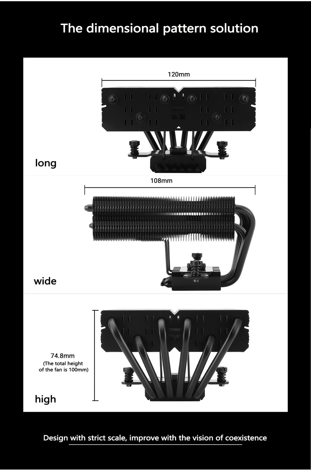 Thermalright SI-100 Cooler 100mm Height 6 Heat Pipe Radiator Copper ...