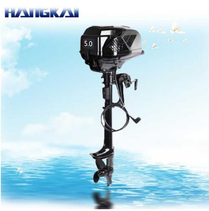 Shipping New Free HANGKAI 5.0HP Brushless Electric Outboard Motor With 48V 1200W Output Fishing ...