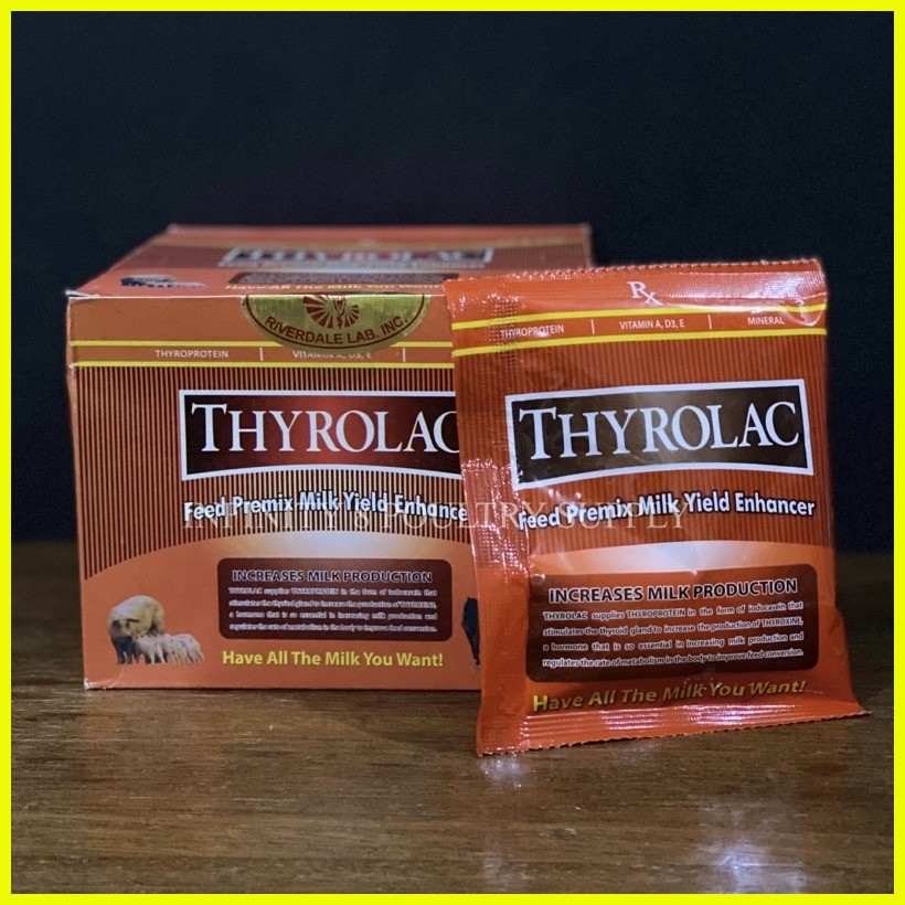 ⊕ ⊙ Thyrolac Feed Premix Milk Yield Enhancer 12 x 50g/box | Shopee ...