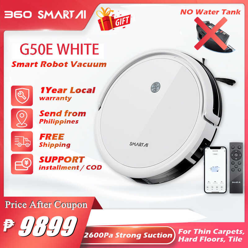 Smartai 360 G50 Smart Mini Robot Vacuum With Mop House Home Sale ...