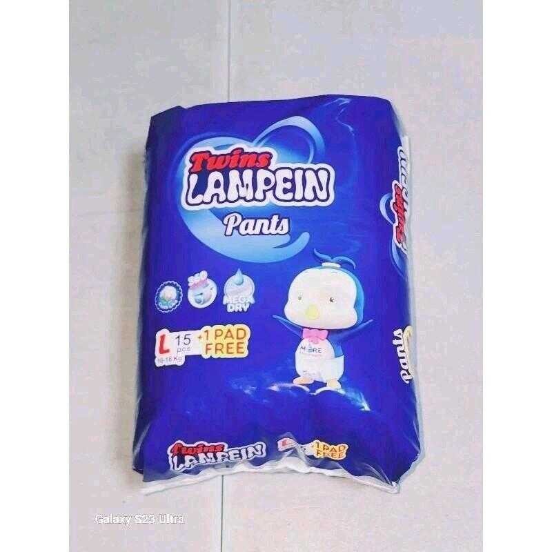 Twins Lampien Diaper Pants Large (15'S Per Pack 1 Pad Free) | Shopee ...