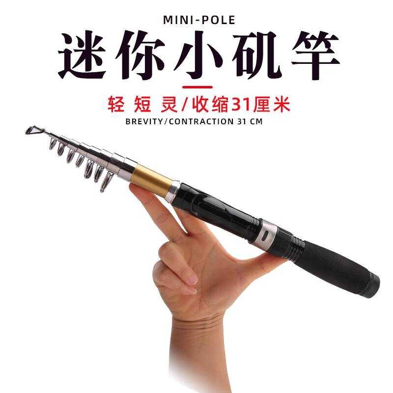 Section 3 97 Short Fishing Rod Mini Small Sea Rod Fishing Rod 1.33M ...