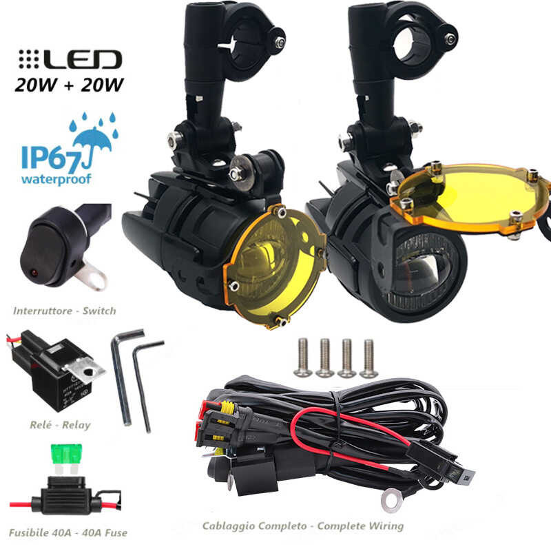 Universal Motorcycle Fog Light BMW Water Bird Spotlight LED Fog Light ...