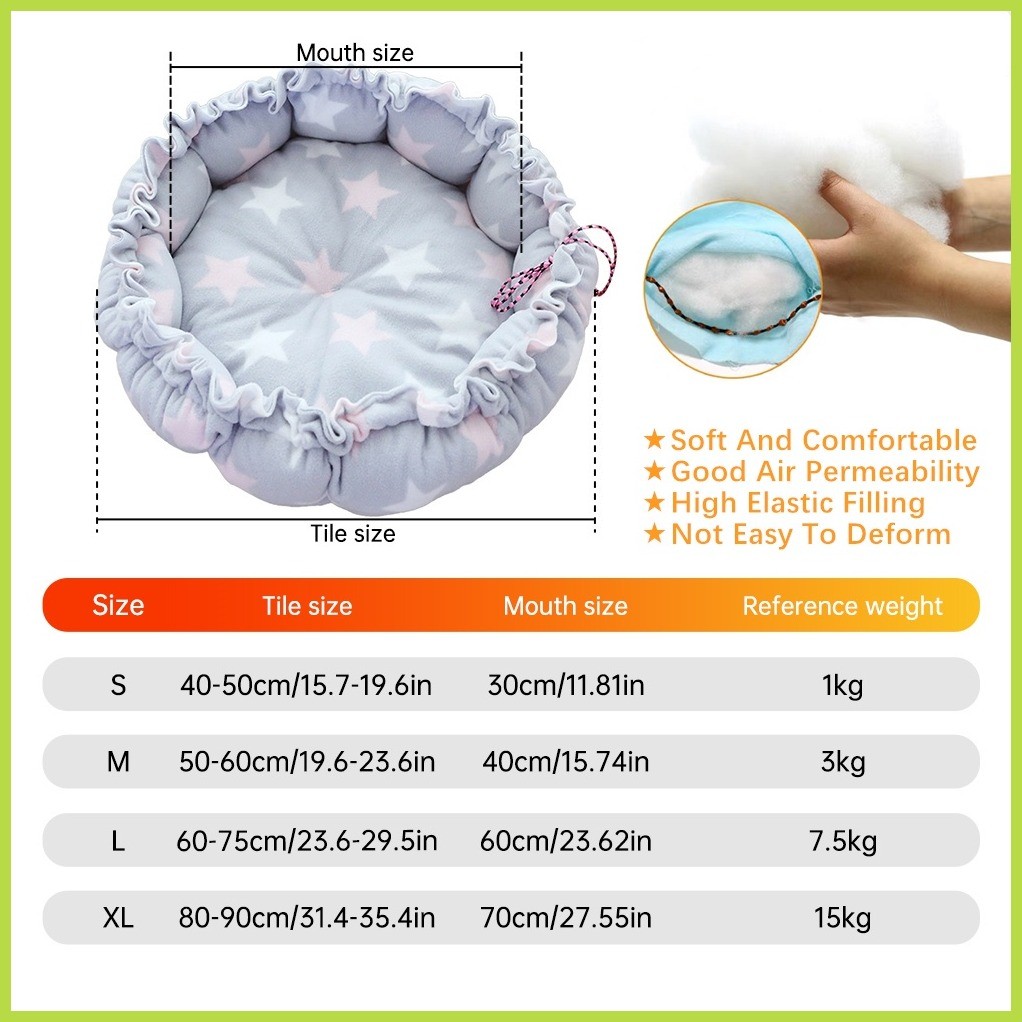 ⚠ ☫ Cat Bed Dog Bed Pet Bed Washable Sleeping Warm Soft Pet Mat Cat Mat ...