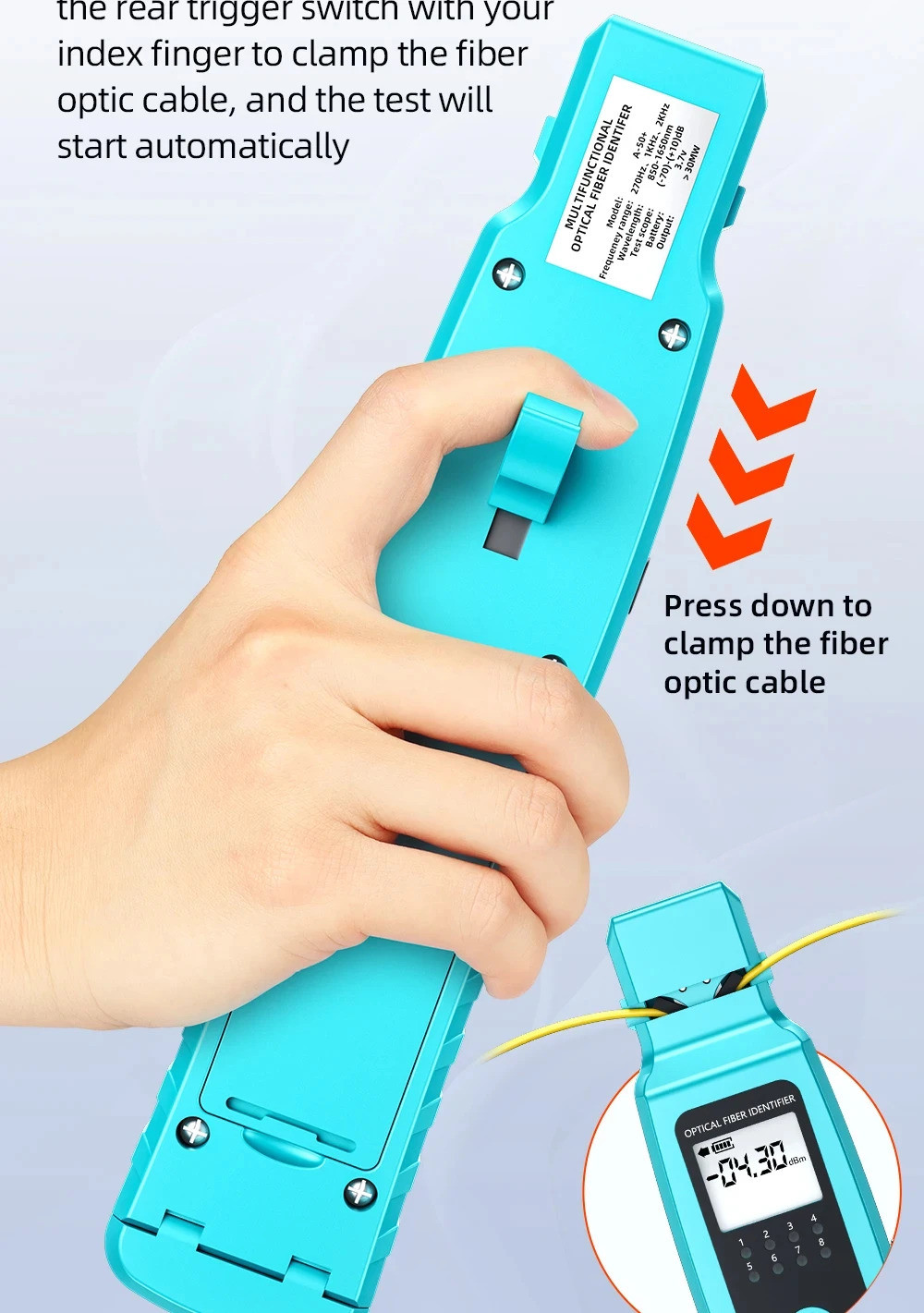 High-precision optical fiber identifier all-in-one machine (6-in-1 ...