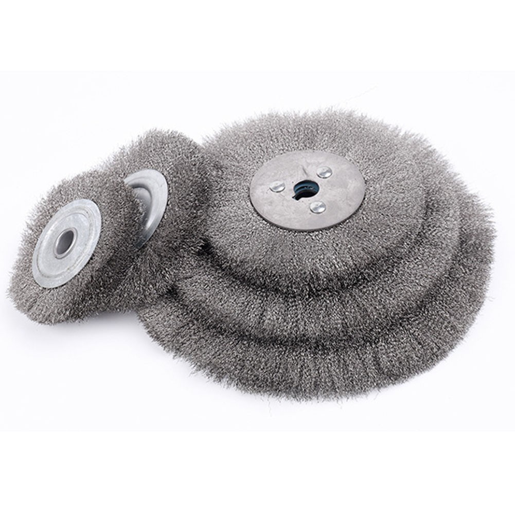 [HOT] Crimped Stainless Steel Wire Wheel Brush Bench Grinder Abrasive 4 ...