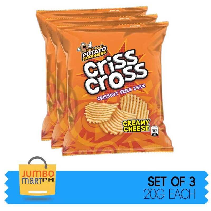 CRISS CROSS CRISSCUT FRIES SNAX CREAMY CHEESE 20G / SET OF 3 CWY ...
