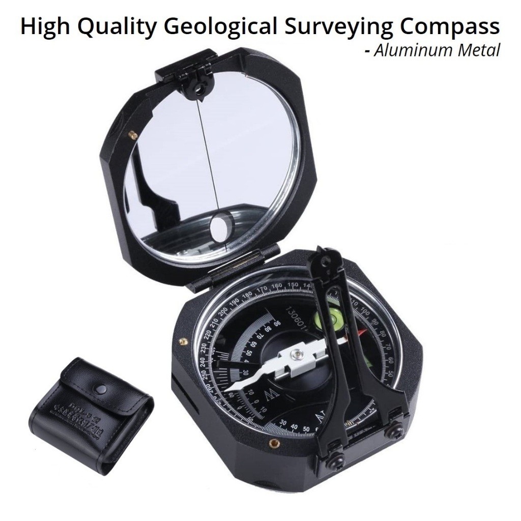 Geologist & Surveyor Compass | Brunton Type All-Metal Magnetic Compass ...