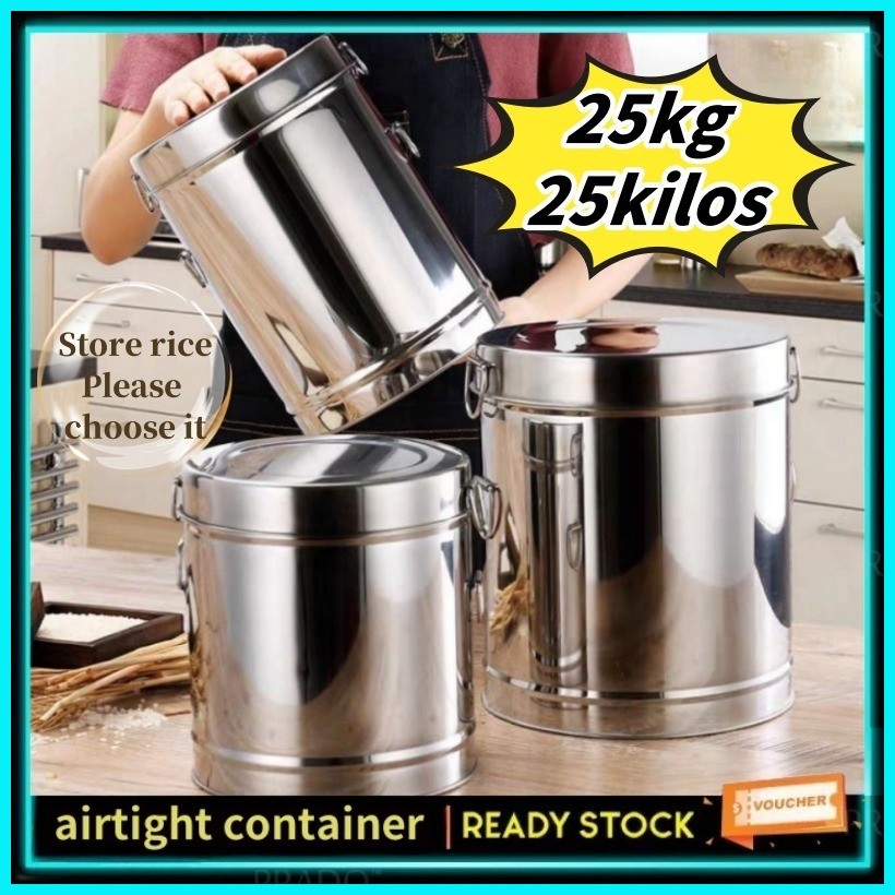 rice keeper storage 25kg stainless rice dispenser 25kls/25kilos ...