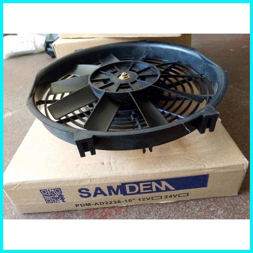Universal Condenser / Radiator Auxfan 10inches 10blades 12v or 24v -For ...