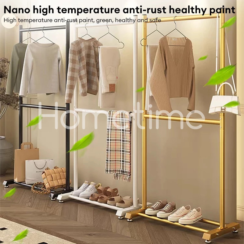 Double Layer Clothes Hanger ALL Metal Drying Rack Stainless Steel ...