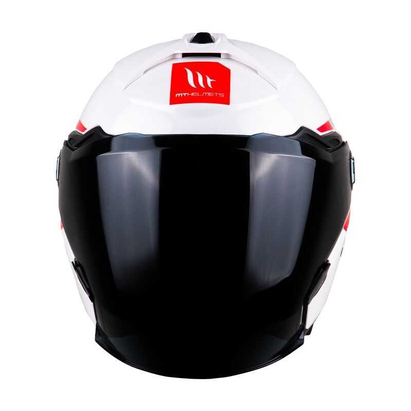 MT Cosmo SV PD - SOLID Dual Visor Open Face Helmet (Free CLEAR Visor ...