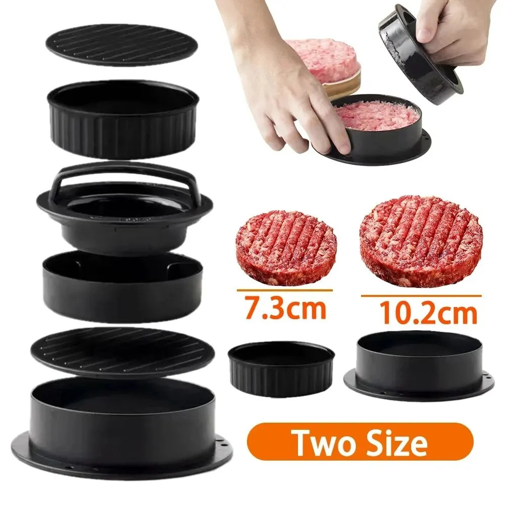 3IN1 Burger Press Patty Maker Non-Stick Stuffed Press Burger Patties ...