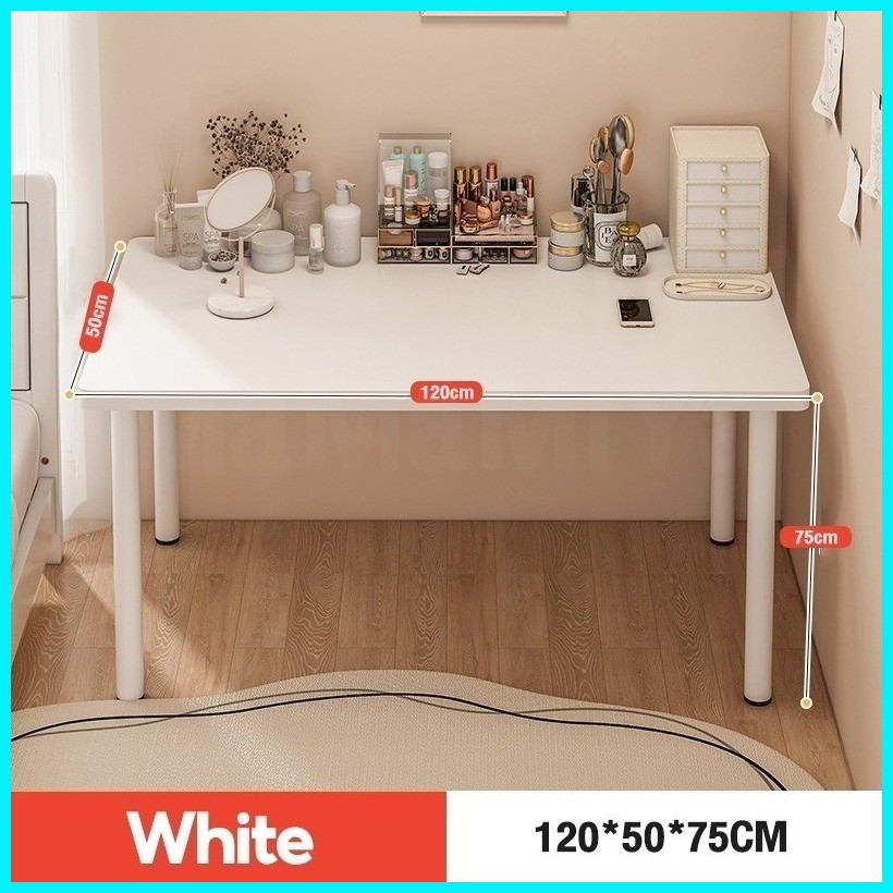 Office Table Study Table Long Computer Table Double Layer Storable ...