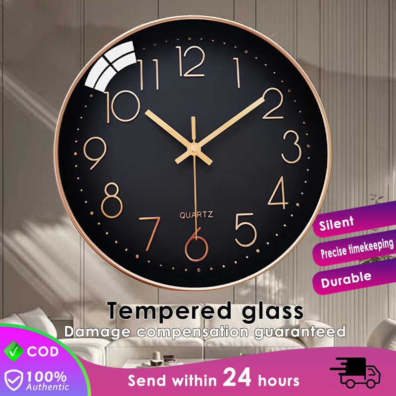 Moderno simpleng murang orasan ng quartz glass house decoration digital ...
