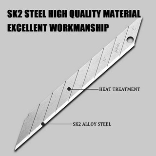 Spare Bd-100 ∢ NT Blade 50Pcs 9Mm 30 Degrees Bd-Type Sk2 Steel ...