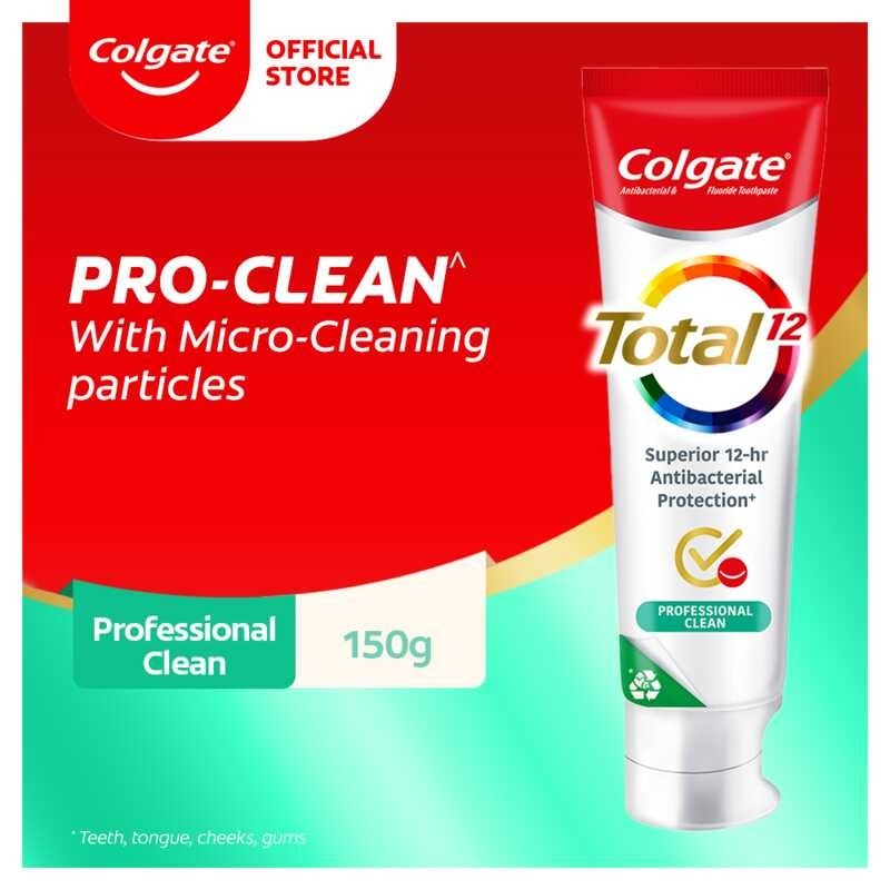 COD 2024 Colgate Total Professional Clean Antibacterial Toothpaste na ...