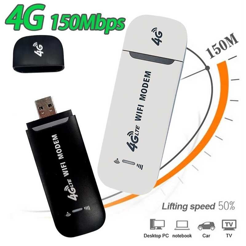 COD 4G LTE Wireless Dongle WiFi 150Mbps Mobile Broadband Modem Stick Sim Card USB Pocket Router ...