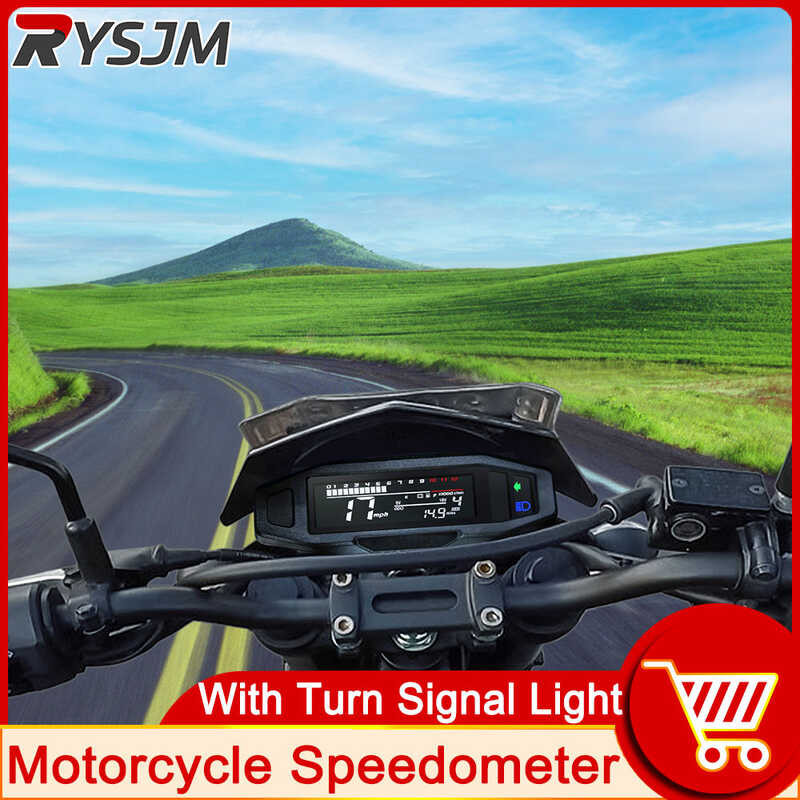 HD Motorcycle Dash Universal GPS Speedometer KM/H with Turn Signal ...