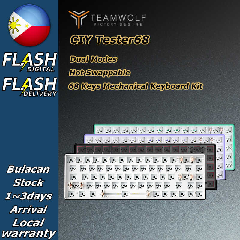 Tester68 CIY Gk68 65% Layout 2.4G/Bluetooth Wireless Mechanical ...