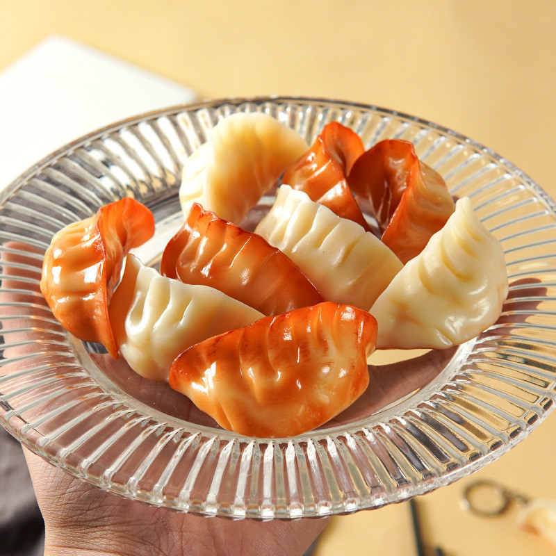 5pcs Fake Fried Dumplings Model Simulation Fake Chinese Jiaozi ...