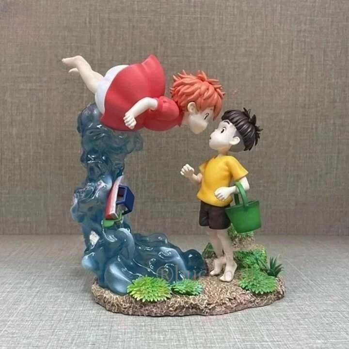 F On The Cliff Ponyo Sousky Seagal Pvc Gk Statue Anime Action Figure ...